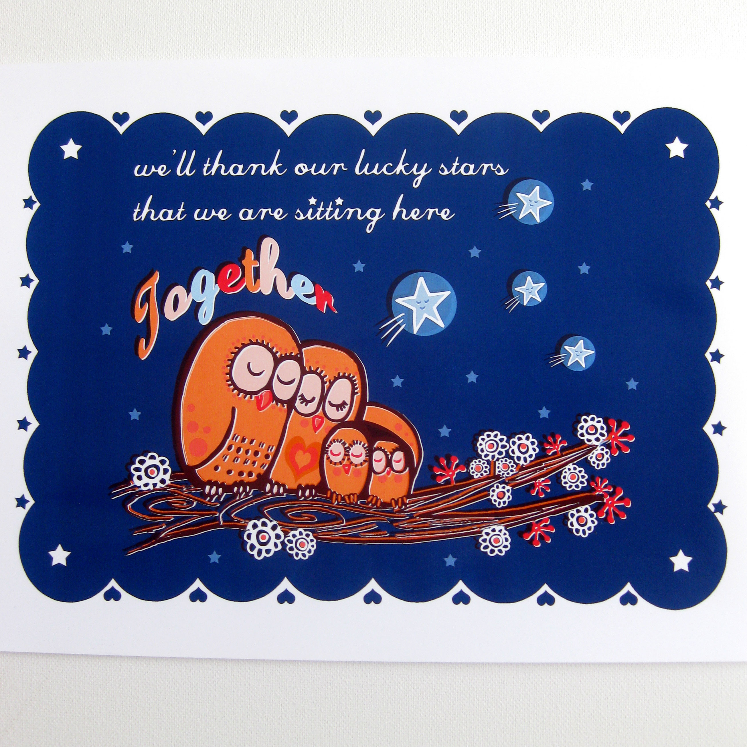 'lucky Stars' A4 Unframed Print on Luulla